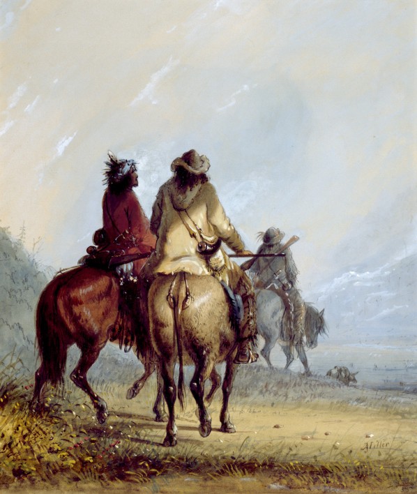 Trappers Starting for the Beaver Hunt - Fur Traders and Rendezvous: The ...